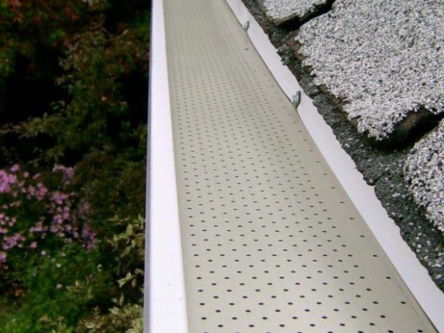 Rain gutter installation with the T-Rex continuous hanger